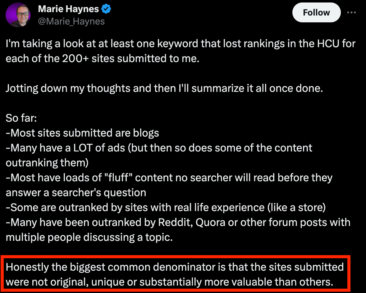 September Helpful Content Update & How to Recover From It